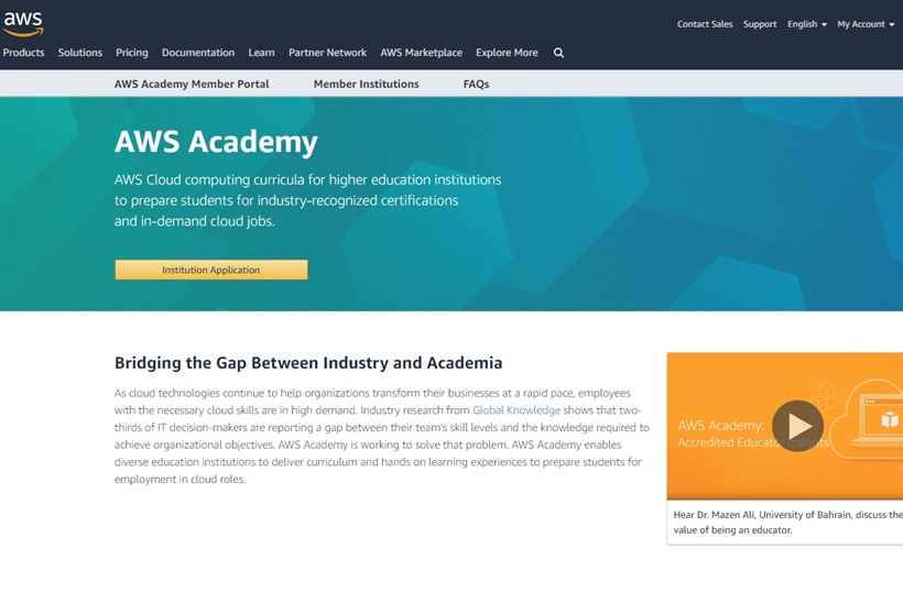 Web Hosting News - Leading British University Joins AWS Academy
